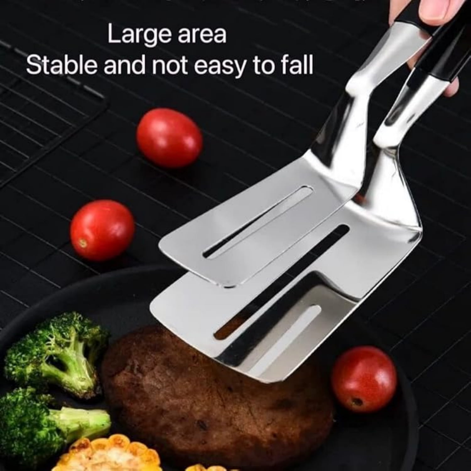 Kitchen Cooking Tongs,Big Size Spatula Tong 12 Inch Multifunctional ...