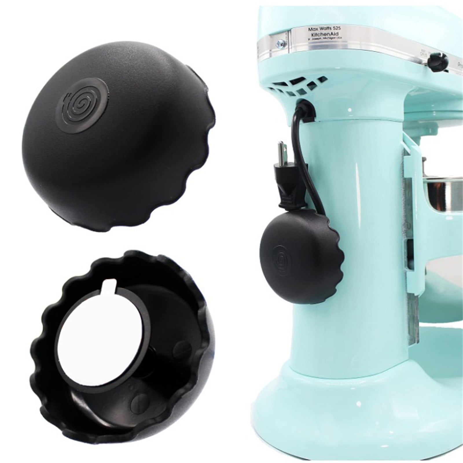 Kitchen Cord Winder Soft Wire Storage Fixed Hidden Device Black ...