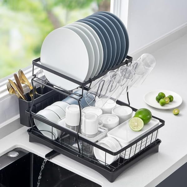 Kitchen Counter Large Utensil Drying Rack, Detachable Large Capacity ...