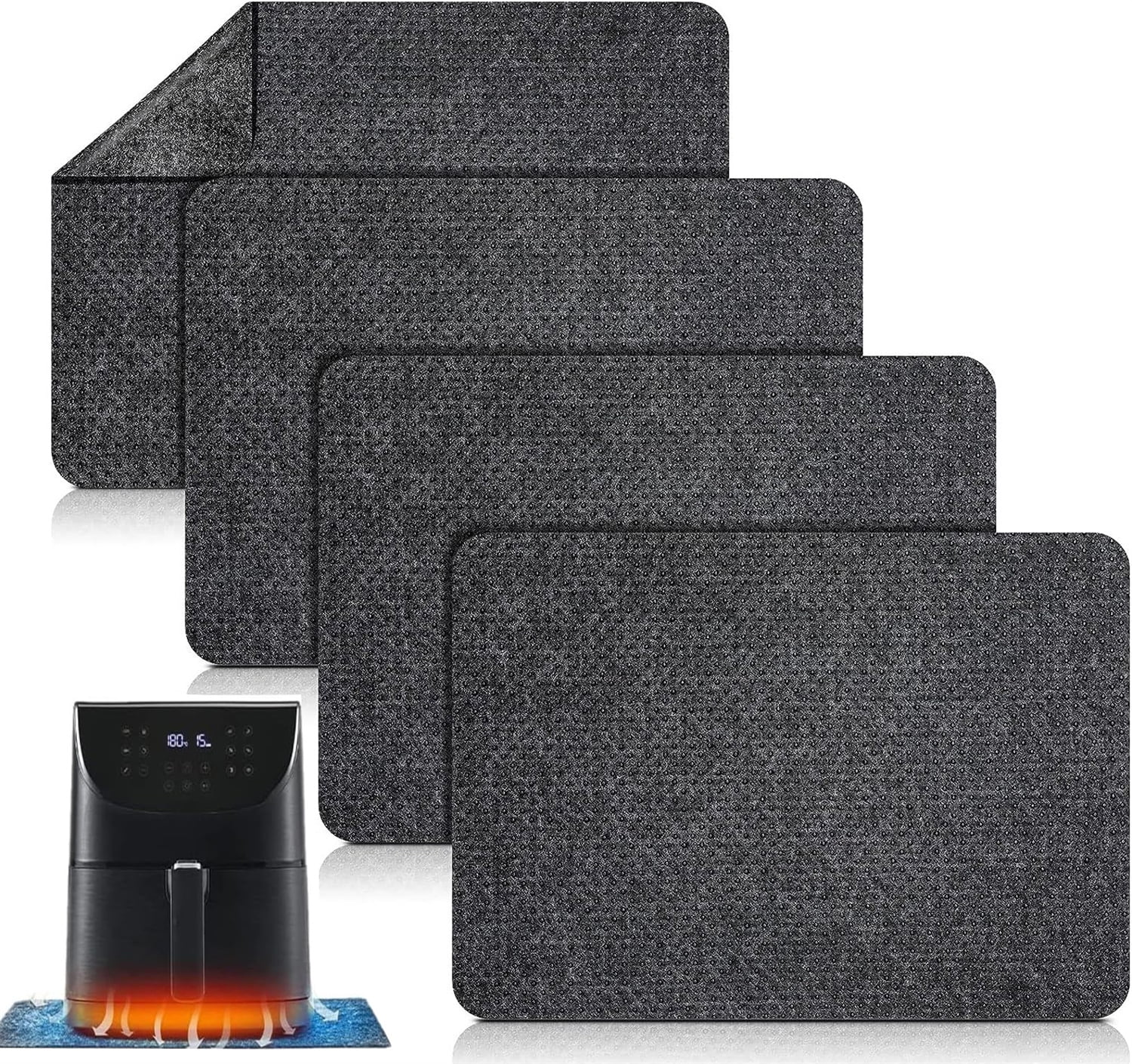 Kitchen Counter Protector Pad,Happon 4 Pcs Heat Resistant Mat for Air ...