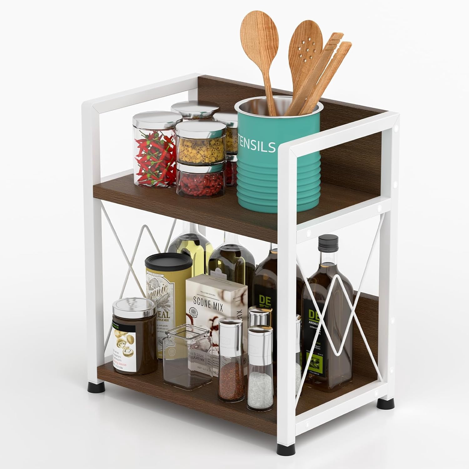 Kitchen Counter Shelf, Coffee Organizer Station for Countertop ...