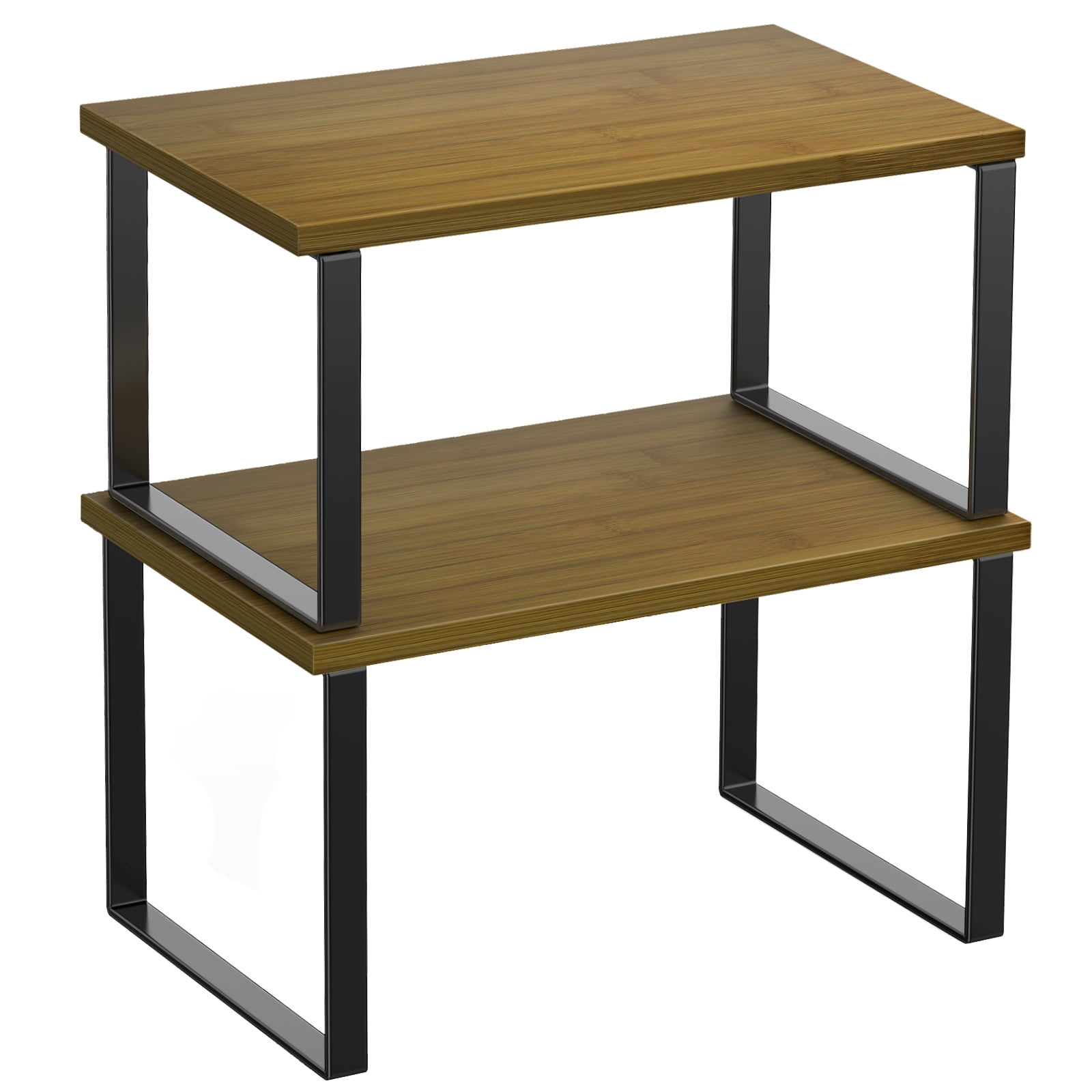 Kitchen Counter Shelves, Set of 2 Cabinet Organizer Shelf, Stacked ...