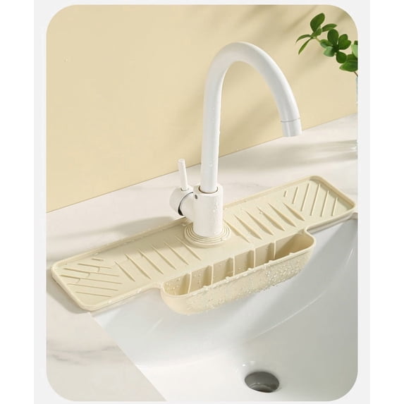 Kitchen Countertop Drain Mat - Faucet Drain Pocket Storage Mat for ...