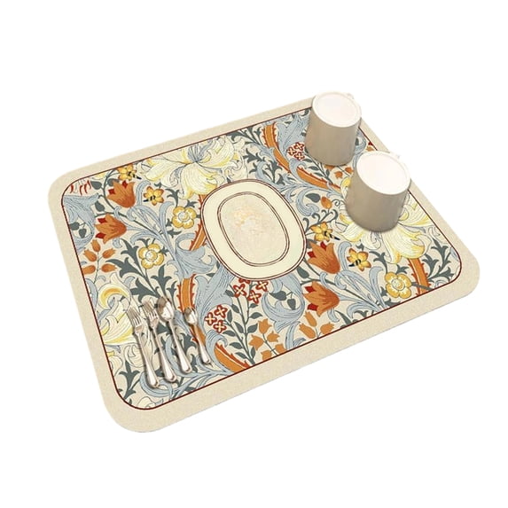 Kitchen Countertop Multi-Purpose Absorbent Mat, Quick-Drying Table Mat ...