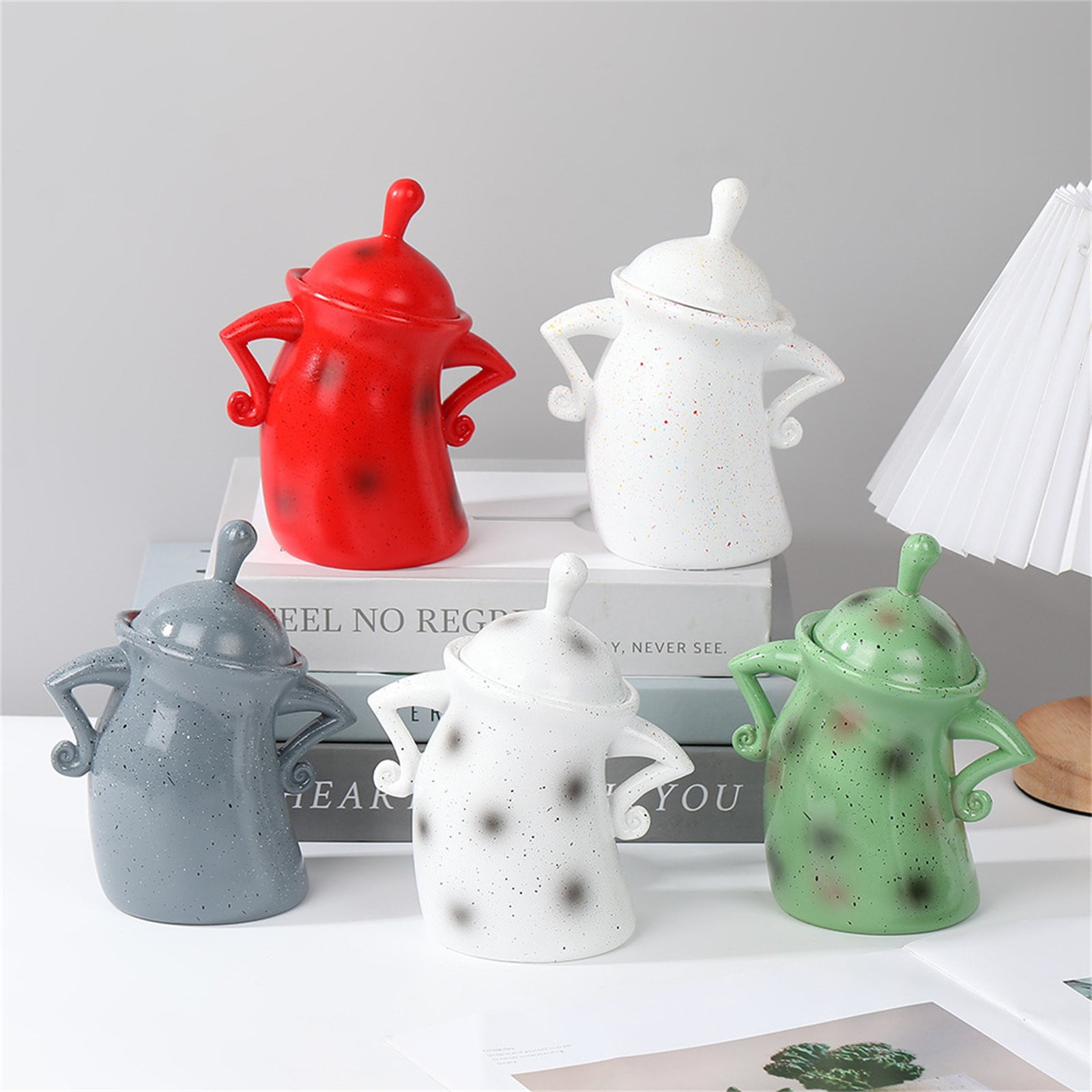 Kitchen Cups Clearance! Dusknt Gray Cup with Attitude Jars with ...