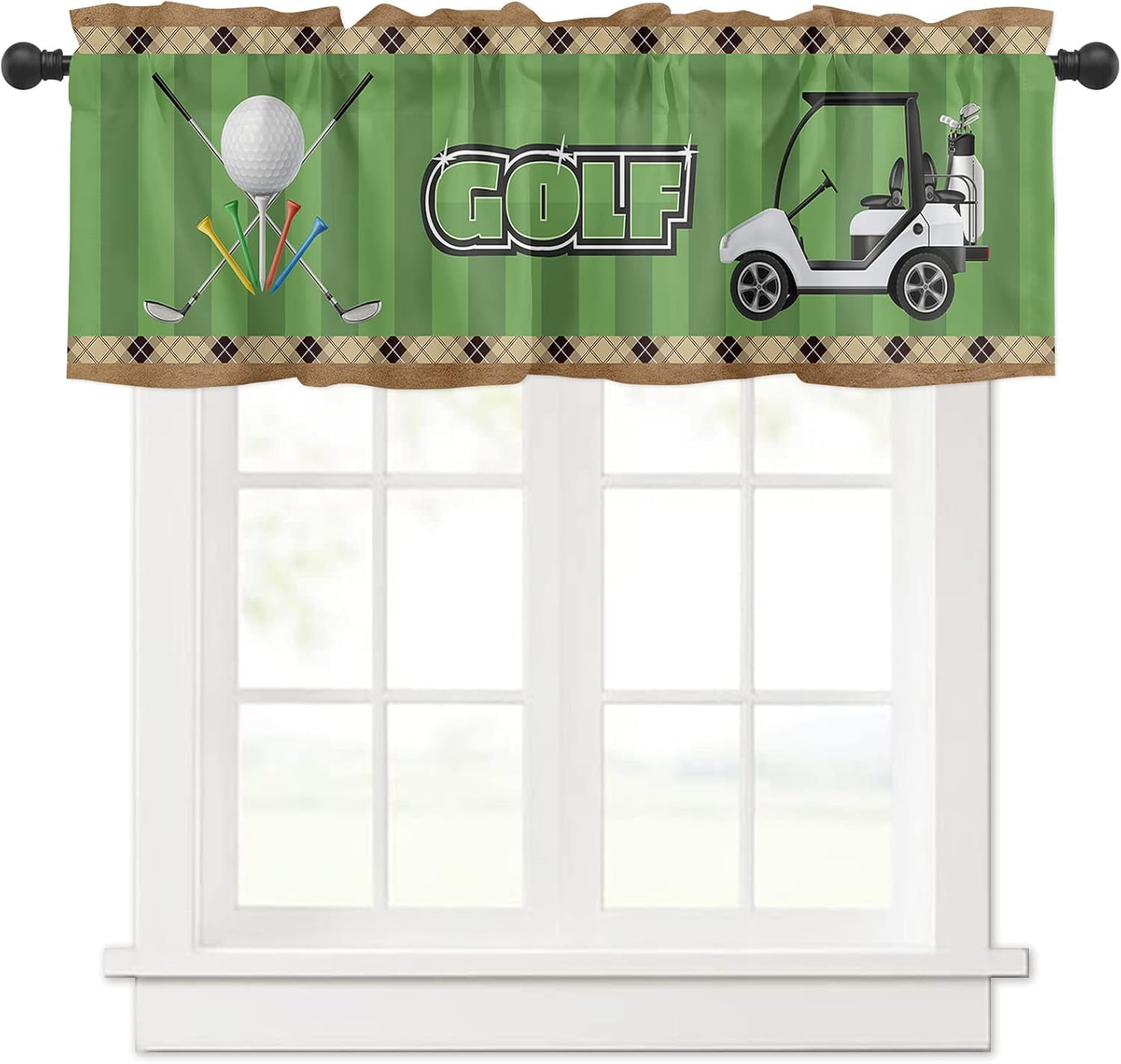 Kitchen Curtain Valances for Windows, Golf Club Valance Curtains for ...