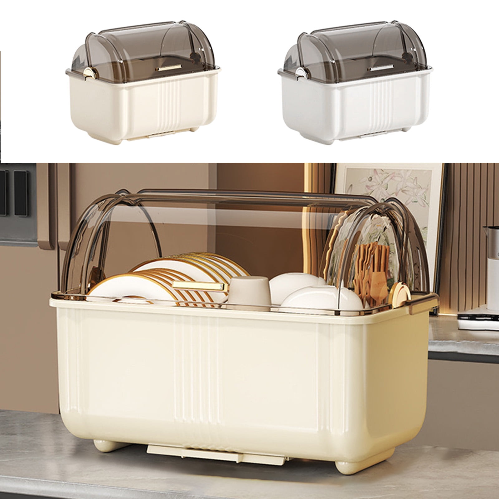 Kitchen Cutlery Storage Box | Food Safe Plastic Organizer ...