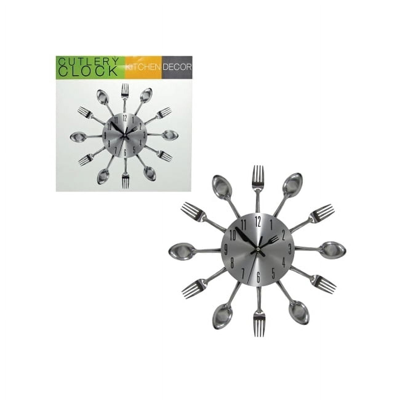 Kitchen Cutlery Wall Clock - Pack of 1 - Walmart.com