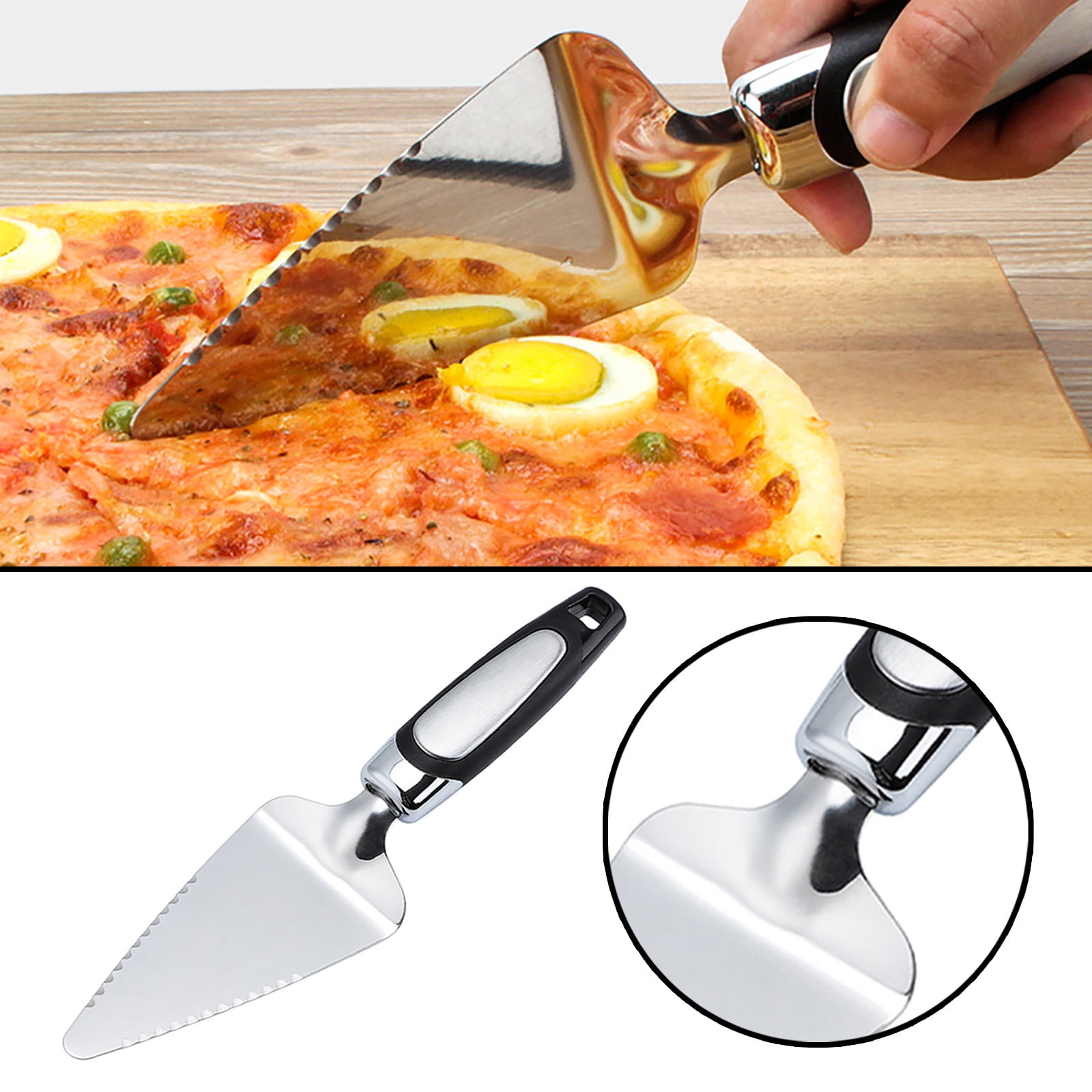 Kitchen Cutter,Stainless Triangular Shovel Shovel Cooking Steel Cake ...
