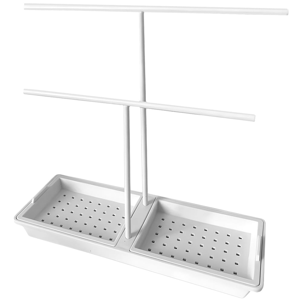 Kitchen Decor Sink Rack Drainer Countertop Organizer Cutlery Holder ...