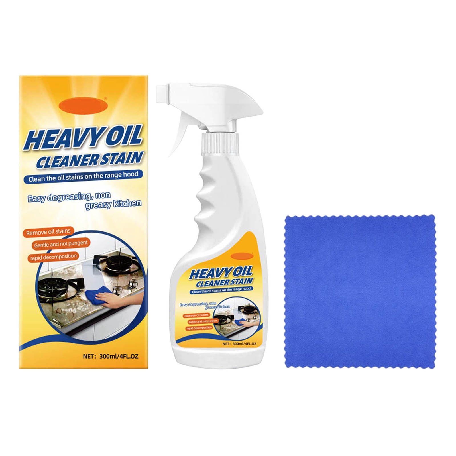 Kitchen Degreaser Cleaner Spray 300Ml, Heavy Duty Stove Hood Oil ...