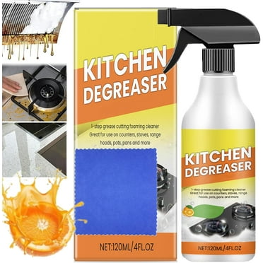 Professional Kitchen Degreaser Spray | Heavy-Duty Foaming Grease Remover | Fast-Acting Formula ...