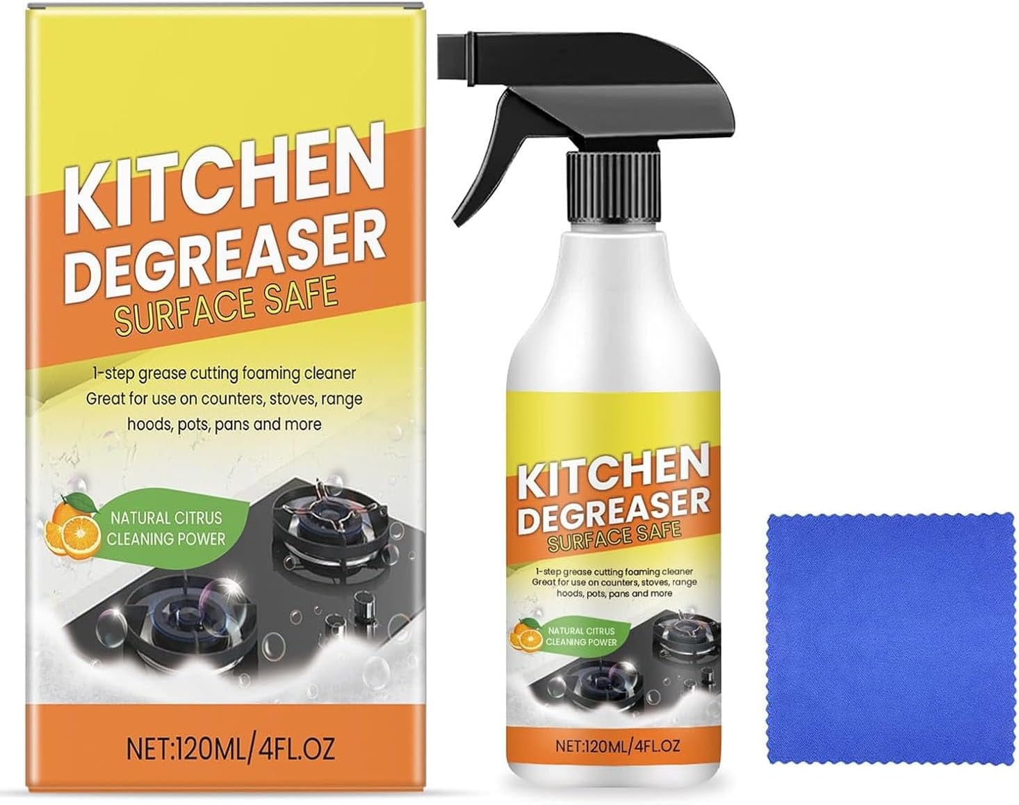Kitchen Degreasing Foam CleanerUpgraded Kitchen Cleaner Spray Degreaser ...