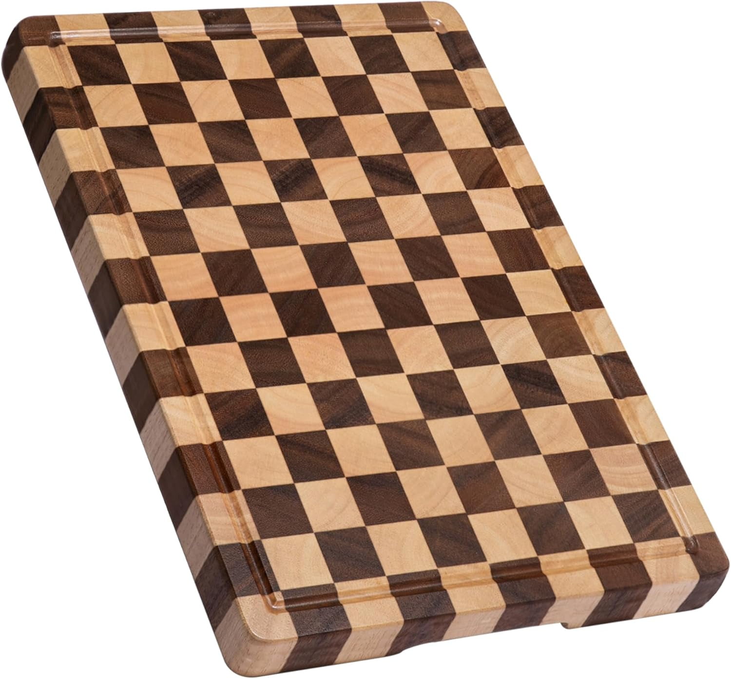 for Kitchen, Design in USA Large Acacia Wood Chopping Board, Checkered ...