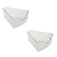 Kitchen Details 2 Pack Triangular Lazy Susan Organizer Bins in Clear ...