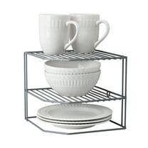 Organize It All Jumbo 3 Tier Corner Helper Shelf in Chrome - Walmart.com