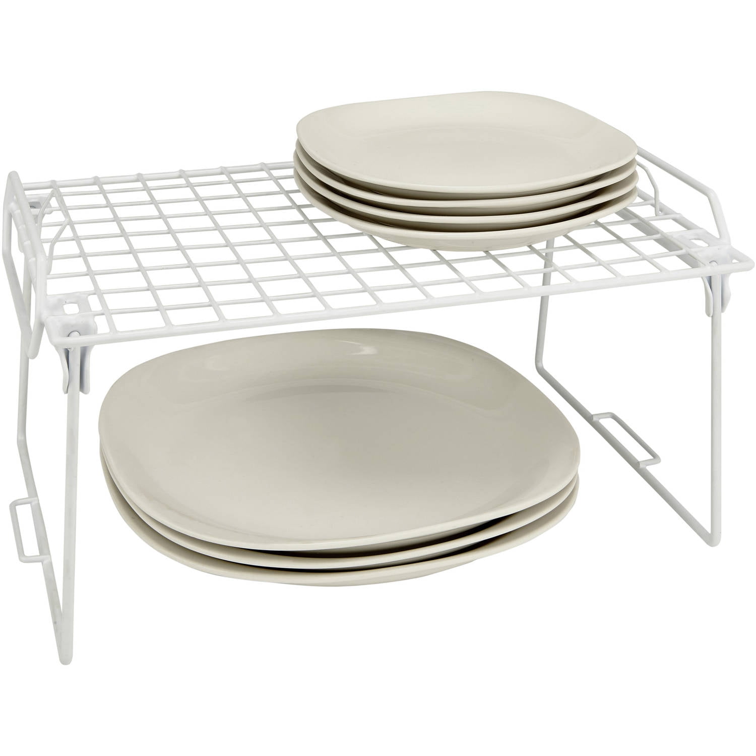 Kitchen Details Foldable Stacking Shelf 3 Tier Iron Coated Storage for ...