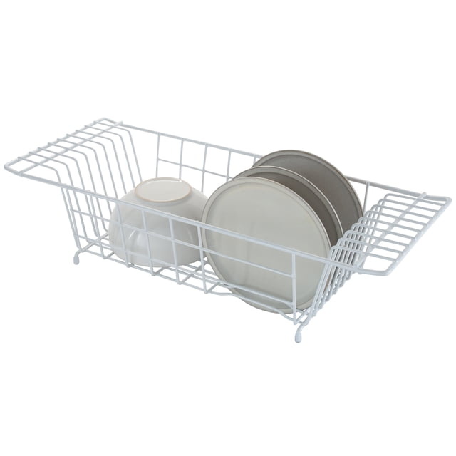 Kitchen Details Over the Sink Dish Rack in White - Walmart Business ...