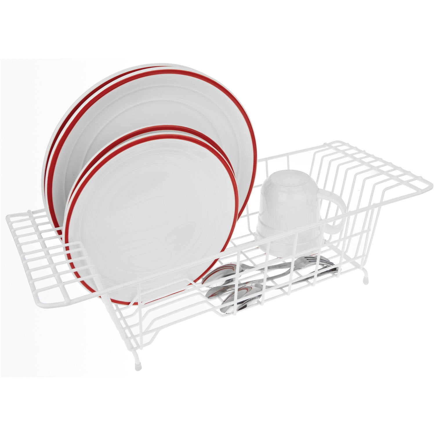 Kitchen Details Over the Sink Dish Rack in White - Walmart.com