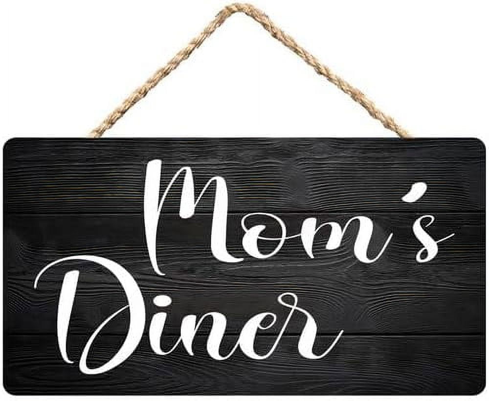 Kitchen Dining Wood Decor Signs - Mom'S Diner - Vintage Wall Hanging ...