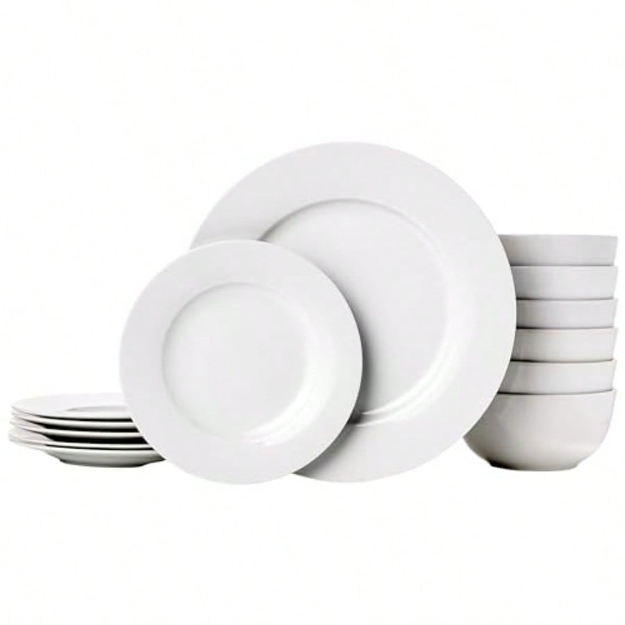 Kitchen Dinnerware Set Microwave And Dishwasher Plates Bowls Service ...