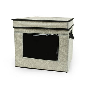 China Storage Case - Salad Plate Quilted Case - 10" W x 6" H - Gray ...