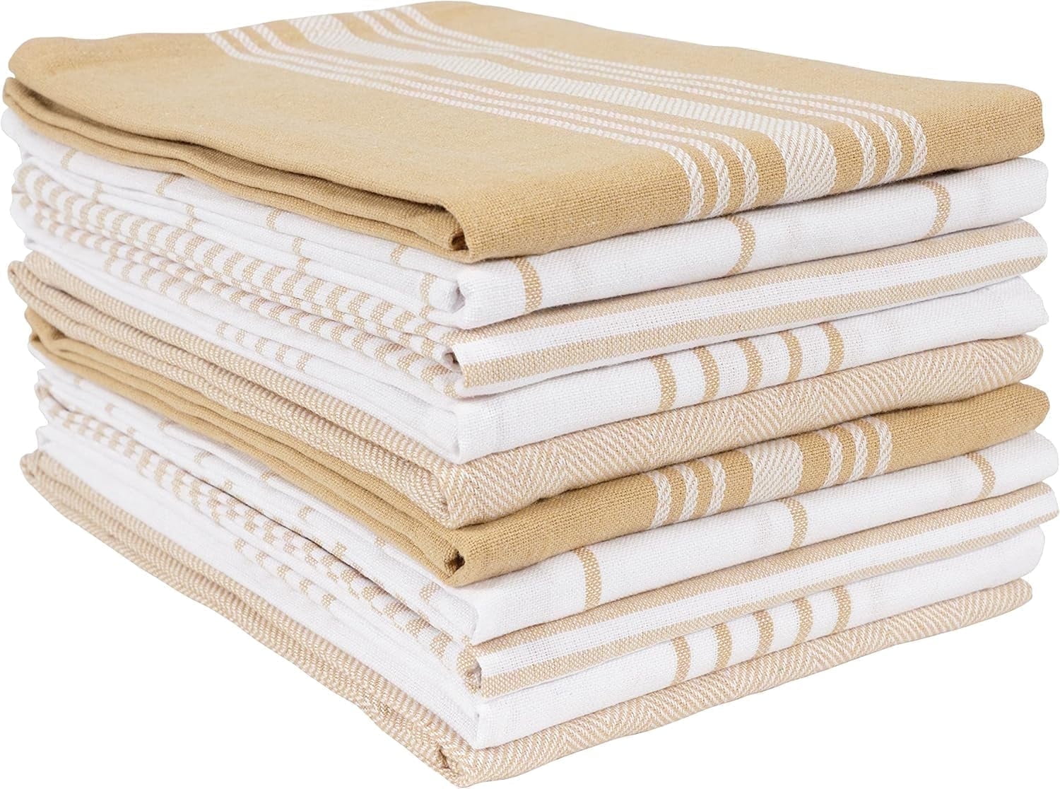 KAF Home Soho Kitchen Towels, Soft and Absorbent Flat Dish Towels, 18 ...