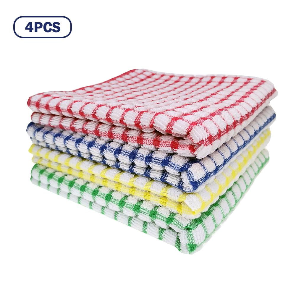 Kitchen Dish Towels, 11.8 Inch x 11.8 Inch Bulk Cotton Kitchen Towels ...