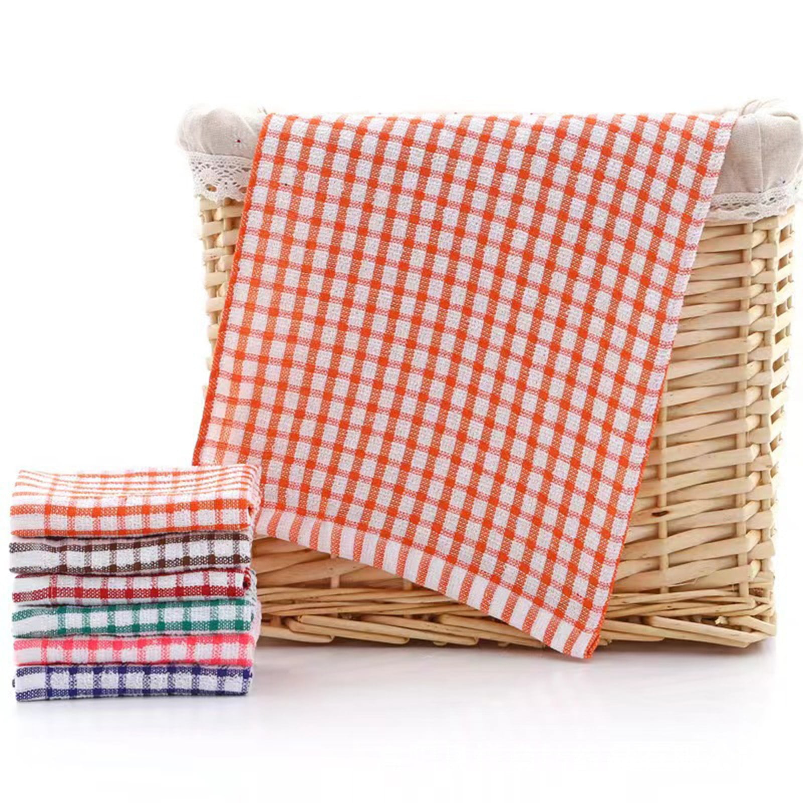 Kitchen Dish Towels 16 Inch X 25 Inch Cotton Kitchen Towels and ...