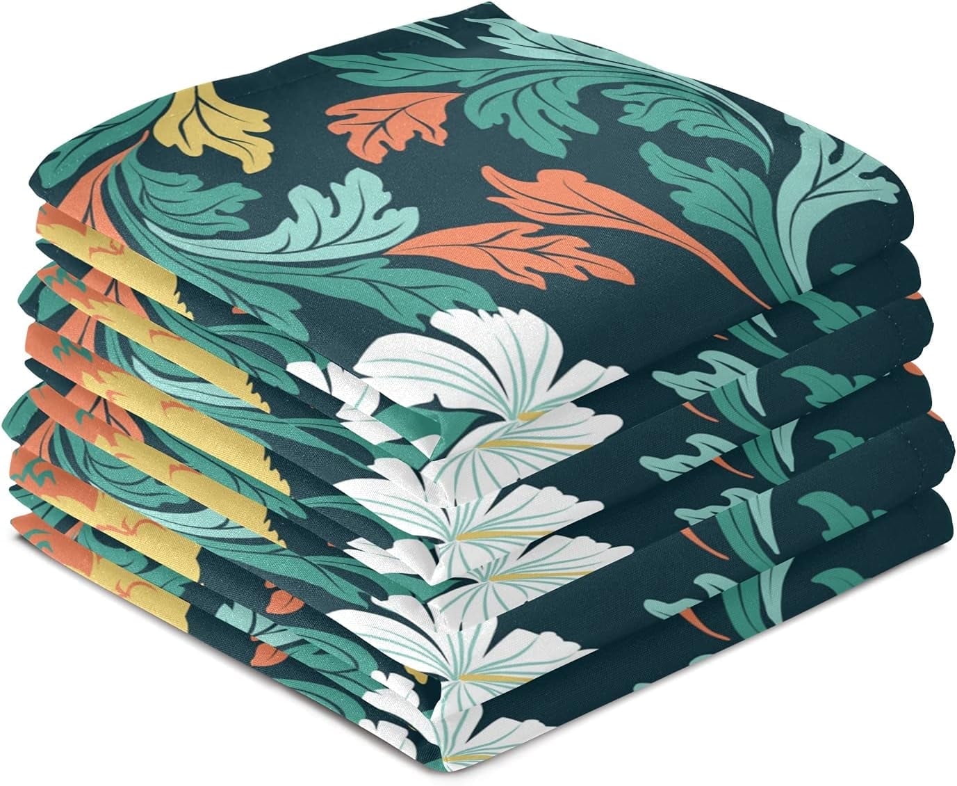 Kitchen Dish Towels, Tropical Parrots Toucan Kitchen Towels Set of 6 ...