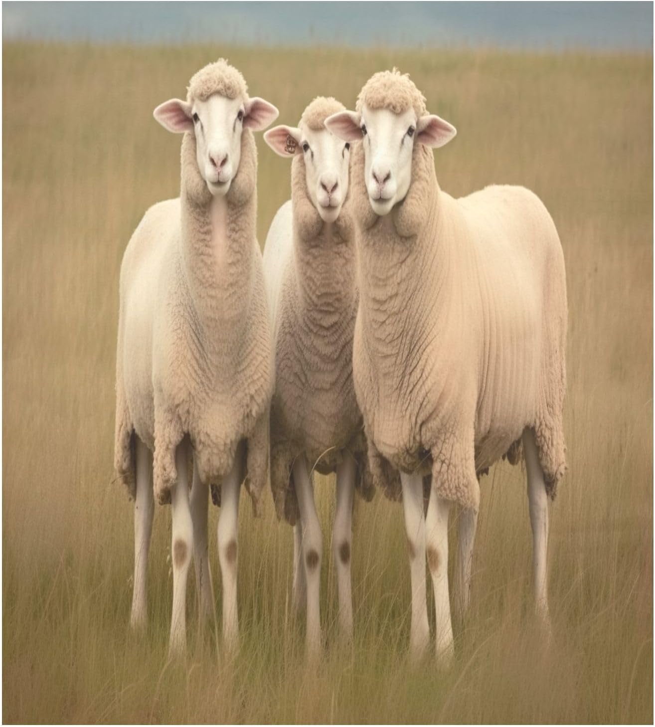 Kitchen Dishwasher Cover Sheeps in Field Magnetic Dishwasher Stickers ...