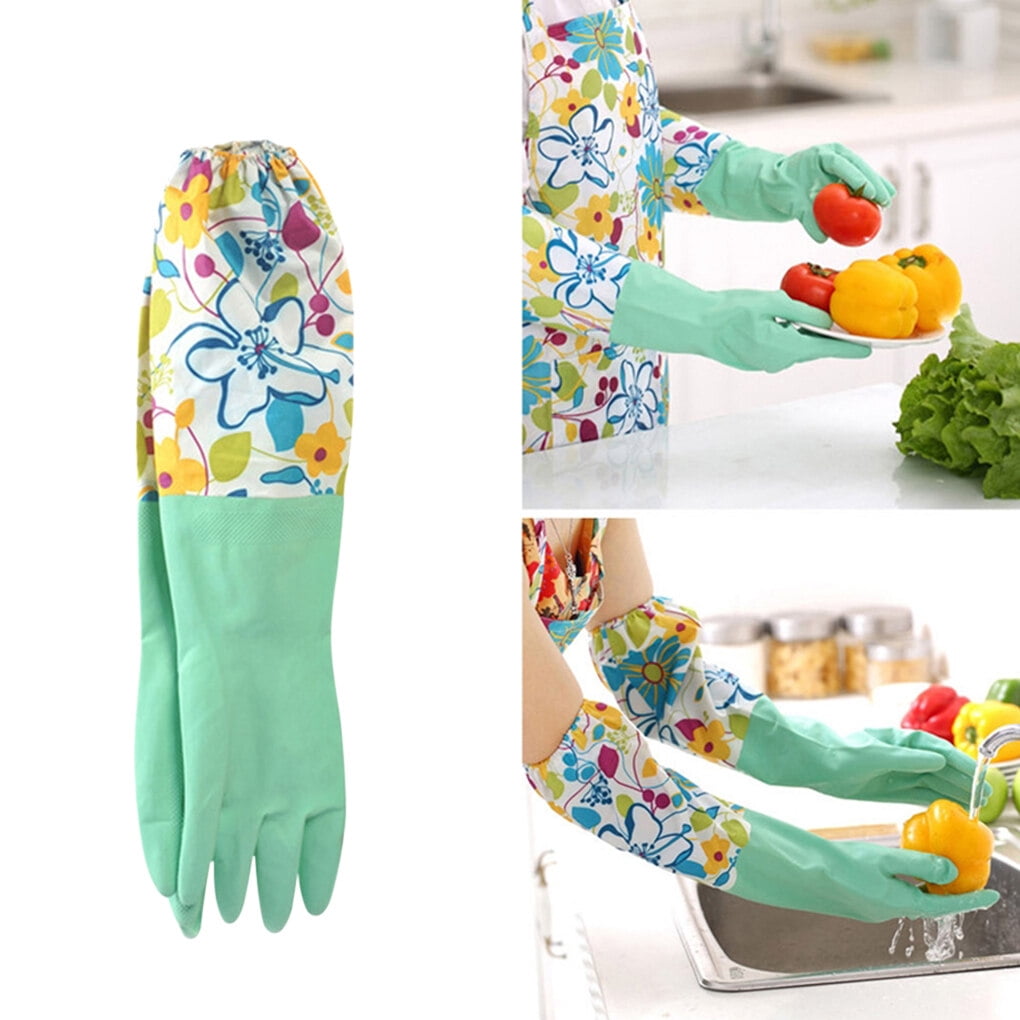 Kitchen Dishwashing Glove Reusable Long Dishwashing Glove Household ...