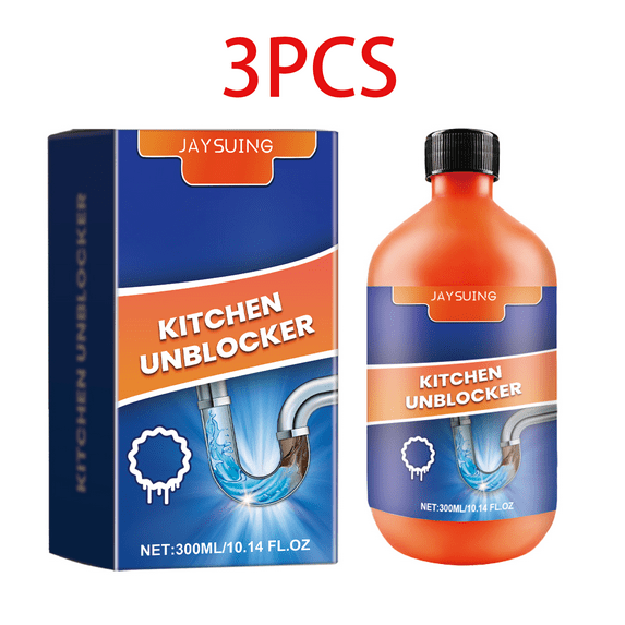 Kitchen Drain Cleaner,Fast-Acting Sink Unclogger,Deep Cleans Pipes ...