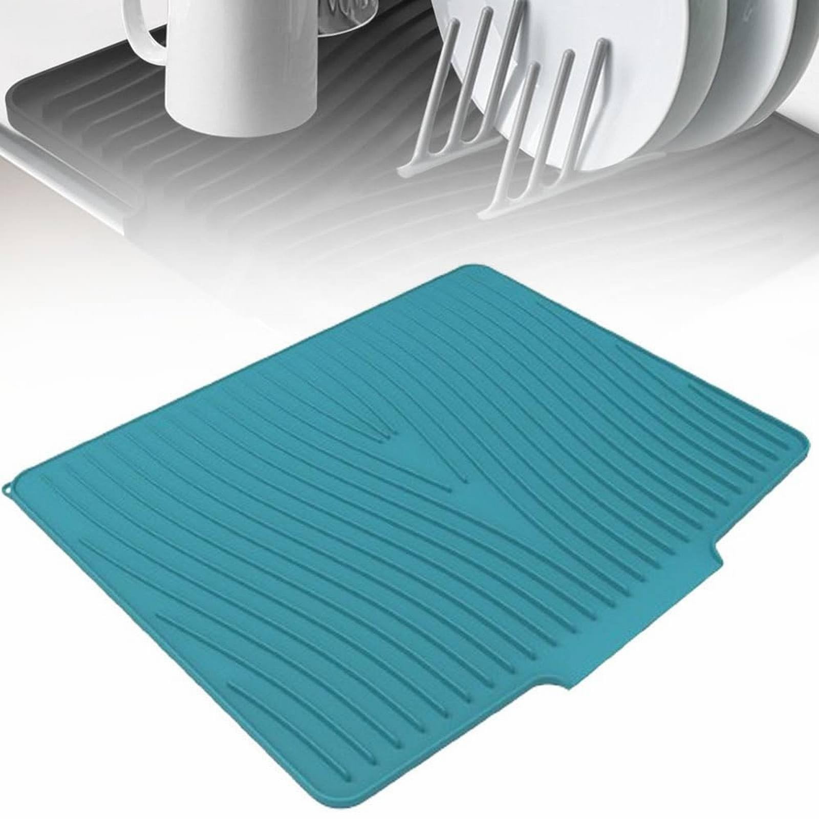 Kitchen Drain Rack Miayilima 2025 Upgrade Silicone Dish Drying Mat for ...