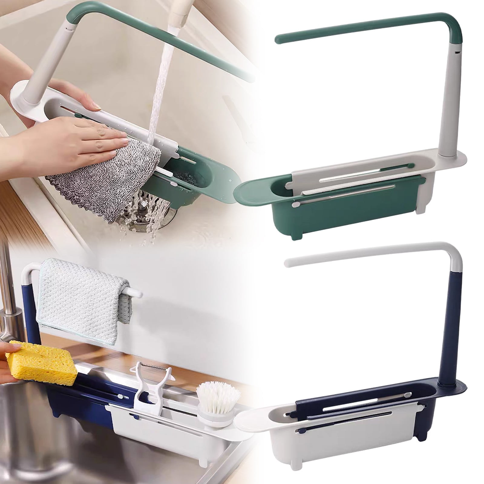 Kitchen Drain Rack Storage Rack Updated Telescopic Storage Rack ...