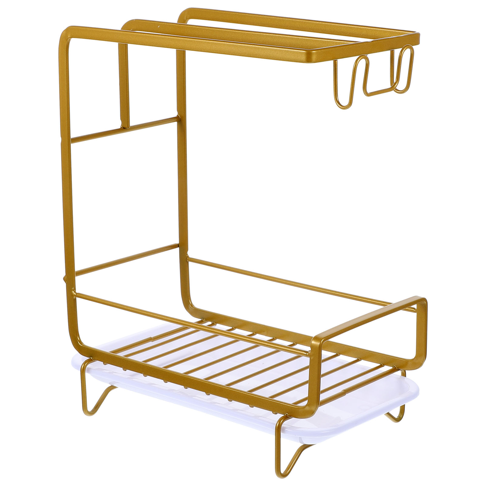 Kitchen Drainer Sponge Coat Hanger Wall Mount Holder Draining Rack Soap ...