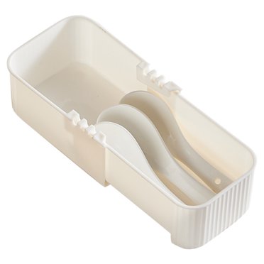 Swivel Silverware Caddy with Handles - Clear Lucite & Marble Design ...