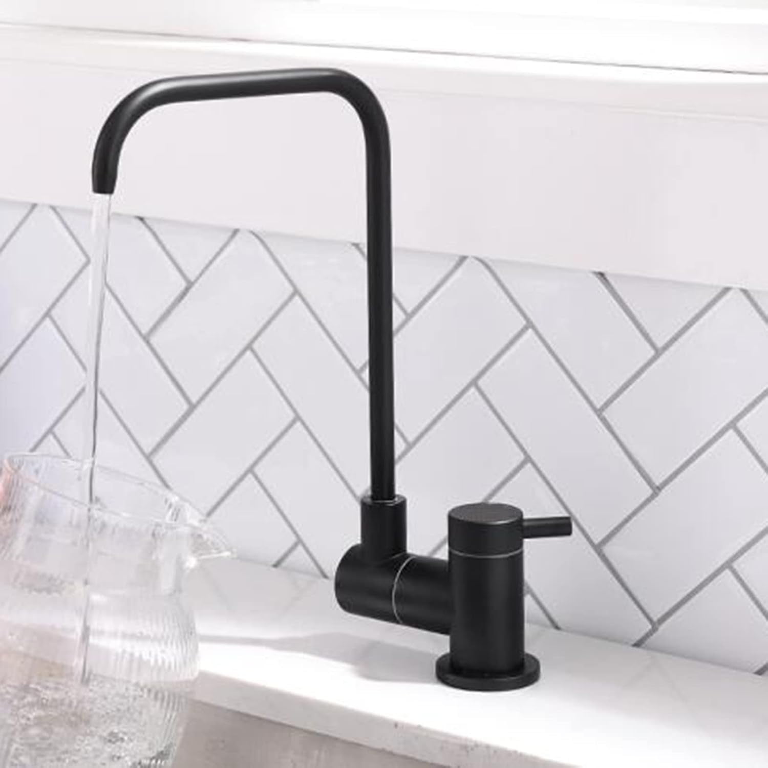 Kitchen Drinking Water Tap Brass Single Hole Tap for Dual Water ...