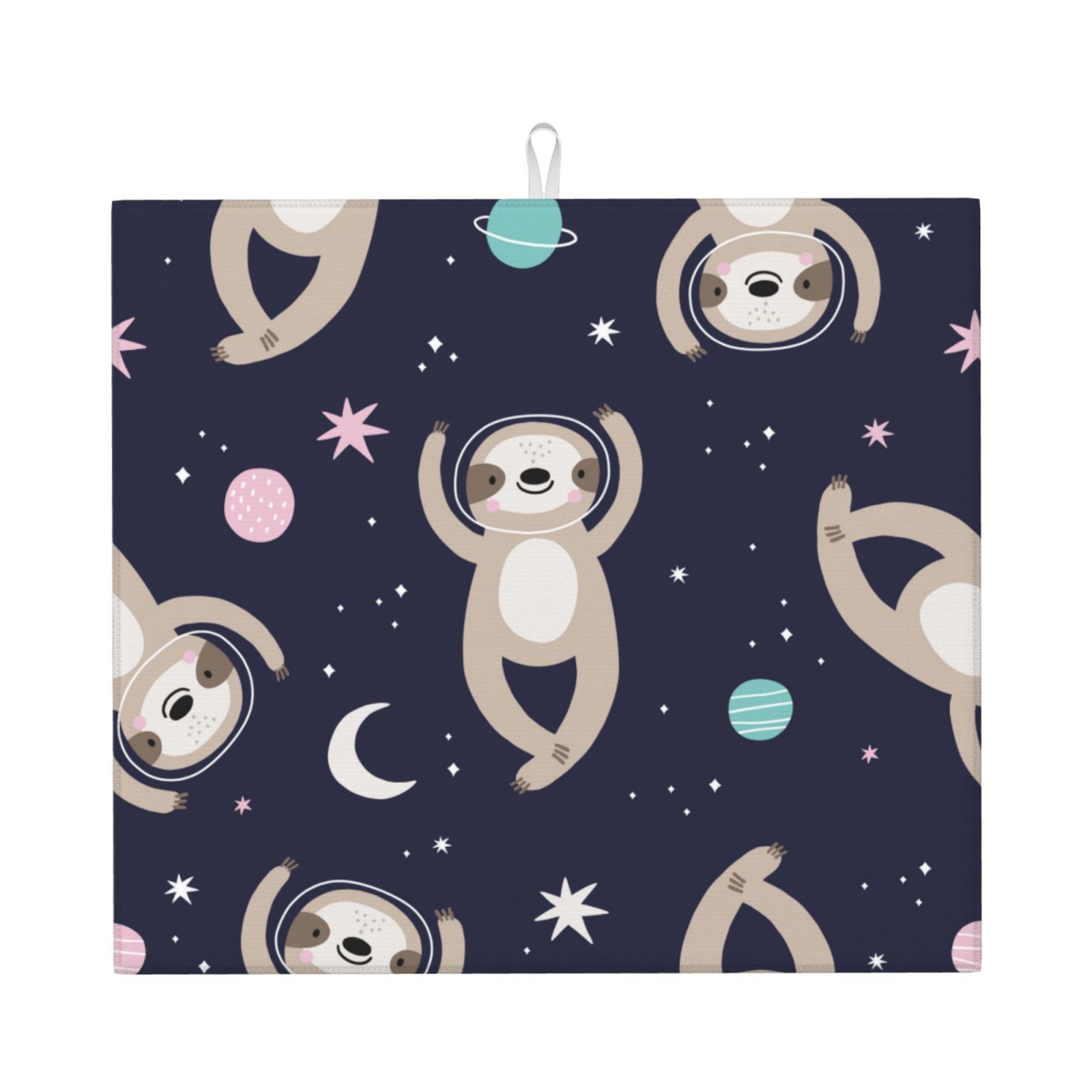 Kitchen Drying Mat, Cute Sloths Animal (33) Tableware Absorbent Pad For ...