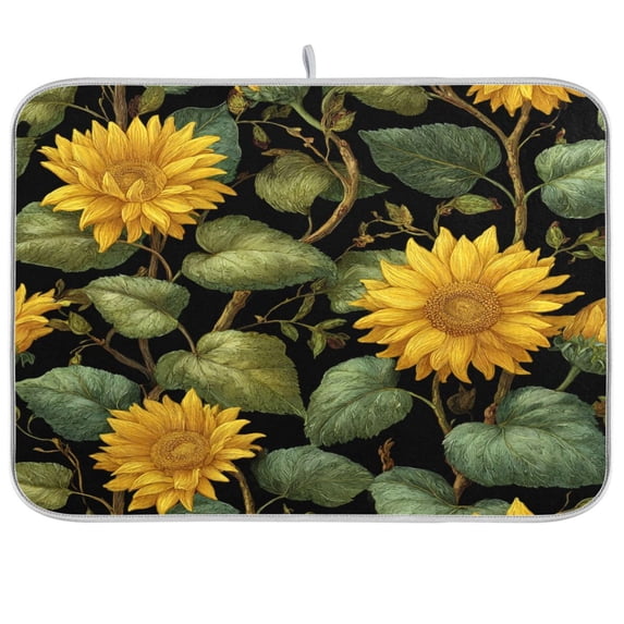 Kitchen Drying Mat Kitchen Drying Pad 16x18In Drying Dish Mat Dish ...