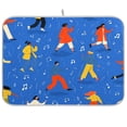 Kitchen Drying Mat Super Absorbent Heat Resistant Reversible & Foldable ...