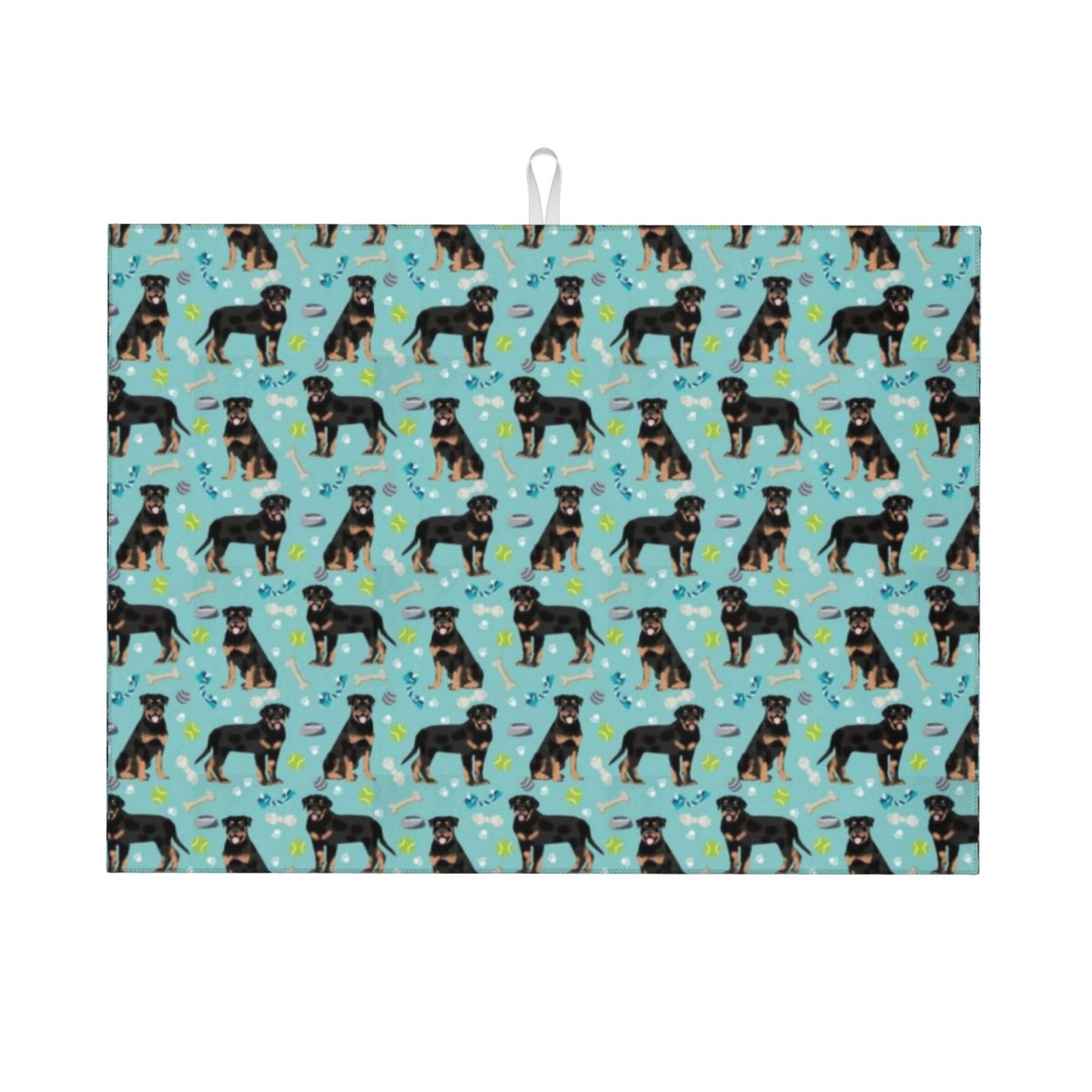 Kitchen Drying Mat,Tropical Palm Tree Banana Leaves Pink Flamingo Dish ...