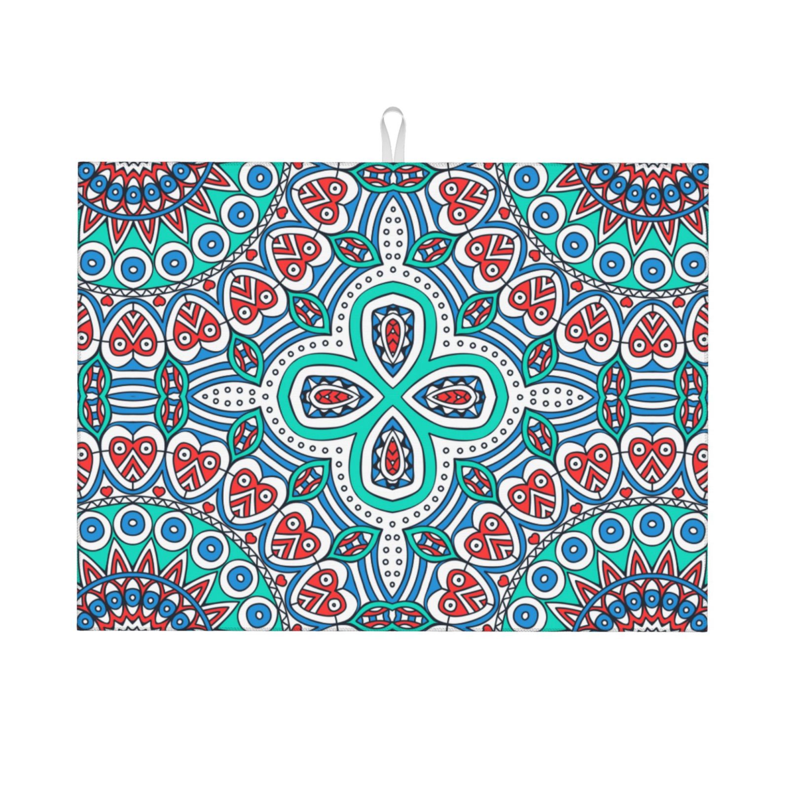 Kitchen Drying Matcartoon Animals Fox And Bear Dish Drying Pad For ...