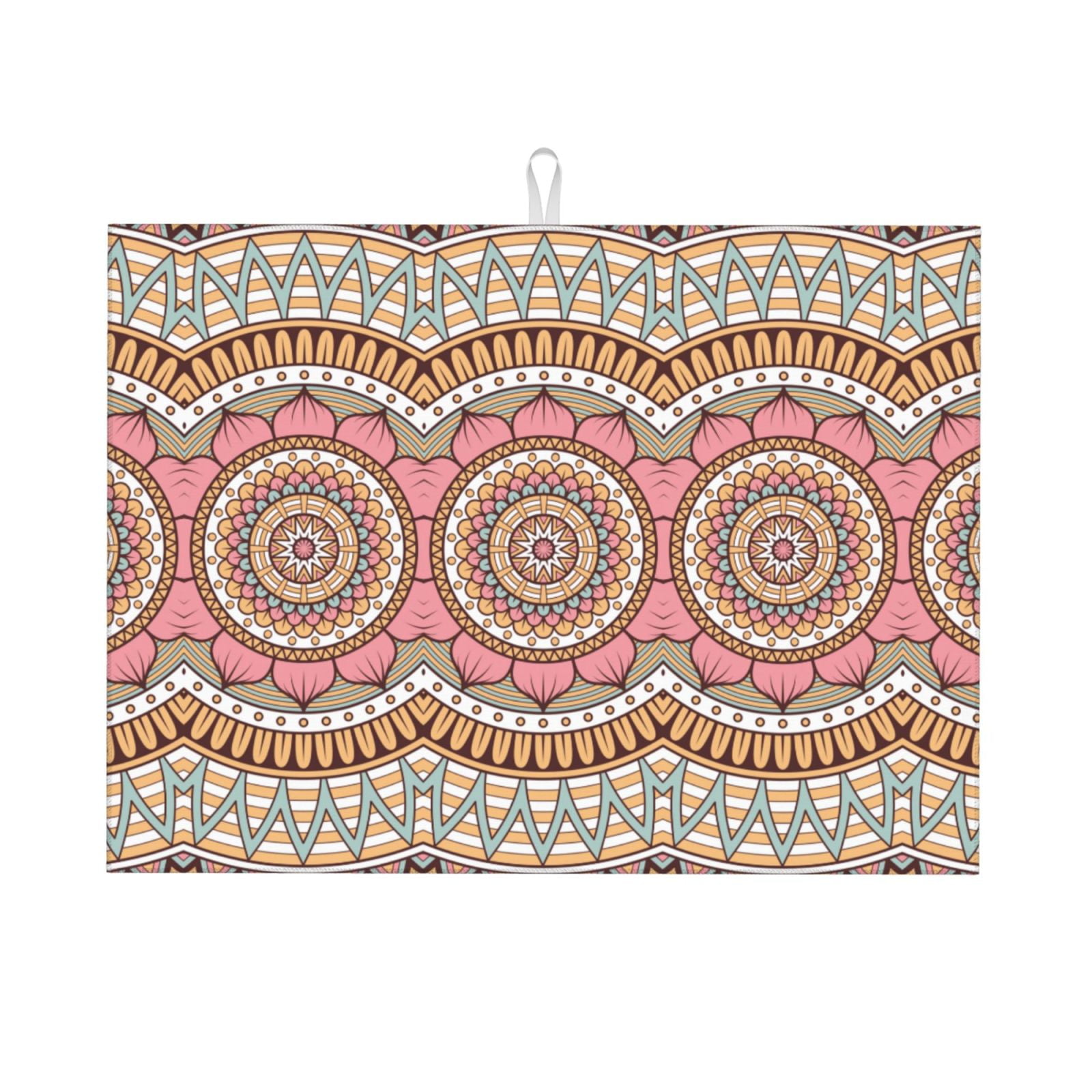 Kitchen Drying Matgreen Gradient Low Polygon Background Dish Drying Pad ...