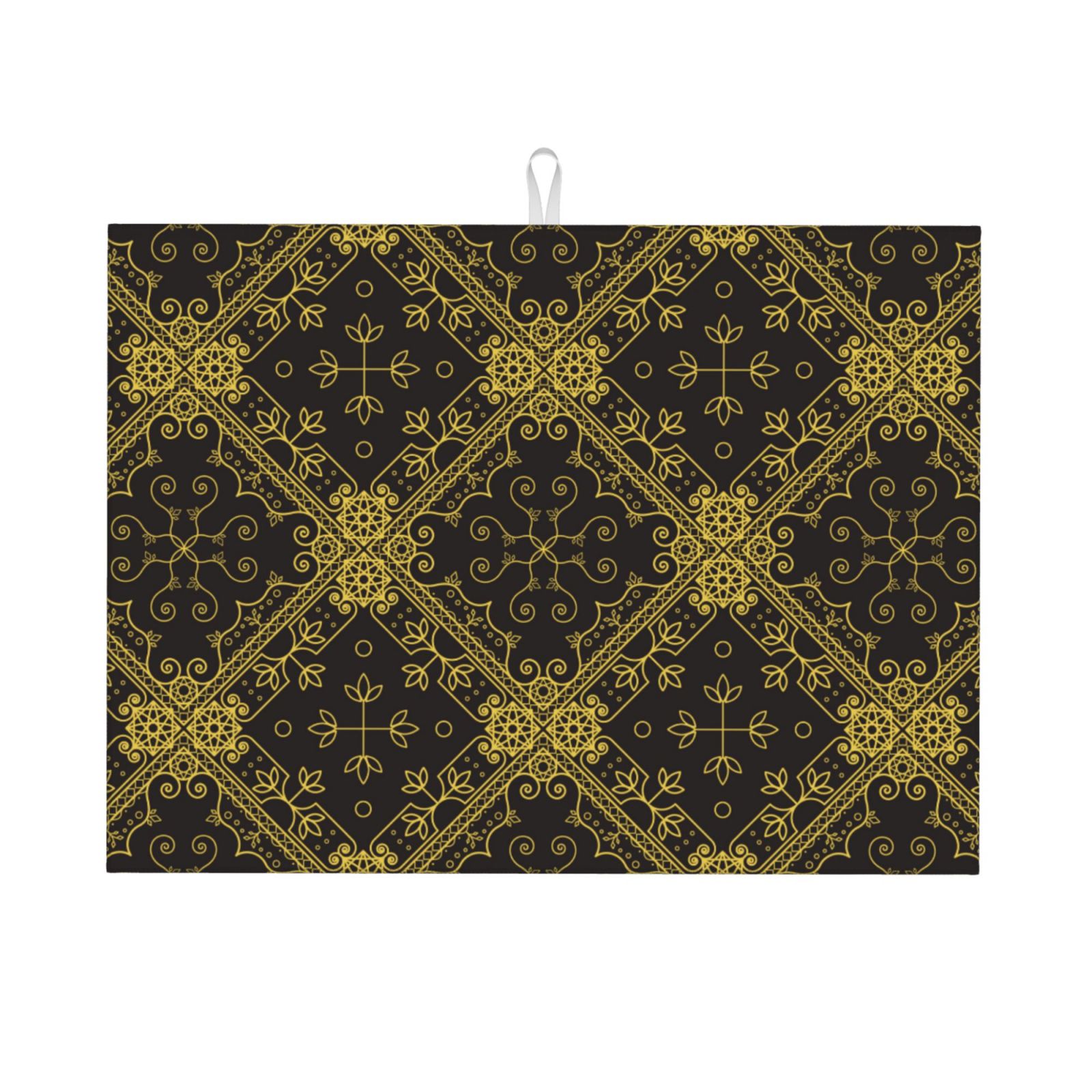 Kitchen Drying Matretro Brick Wall Pattern Background Dish Drying Pad ...