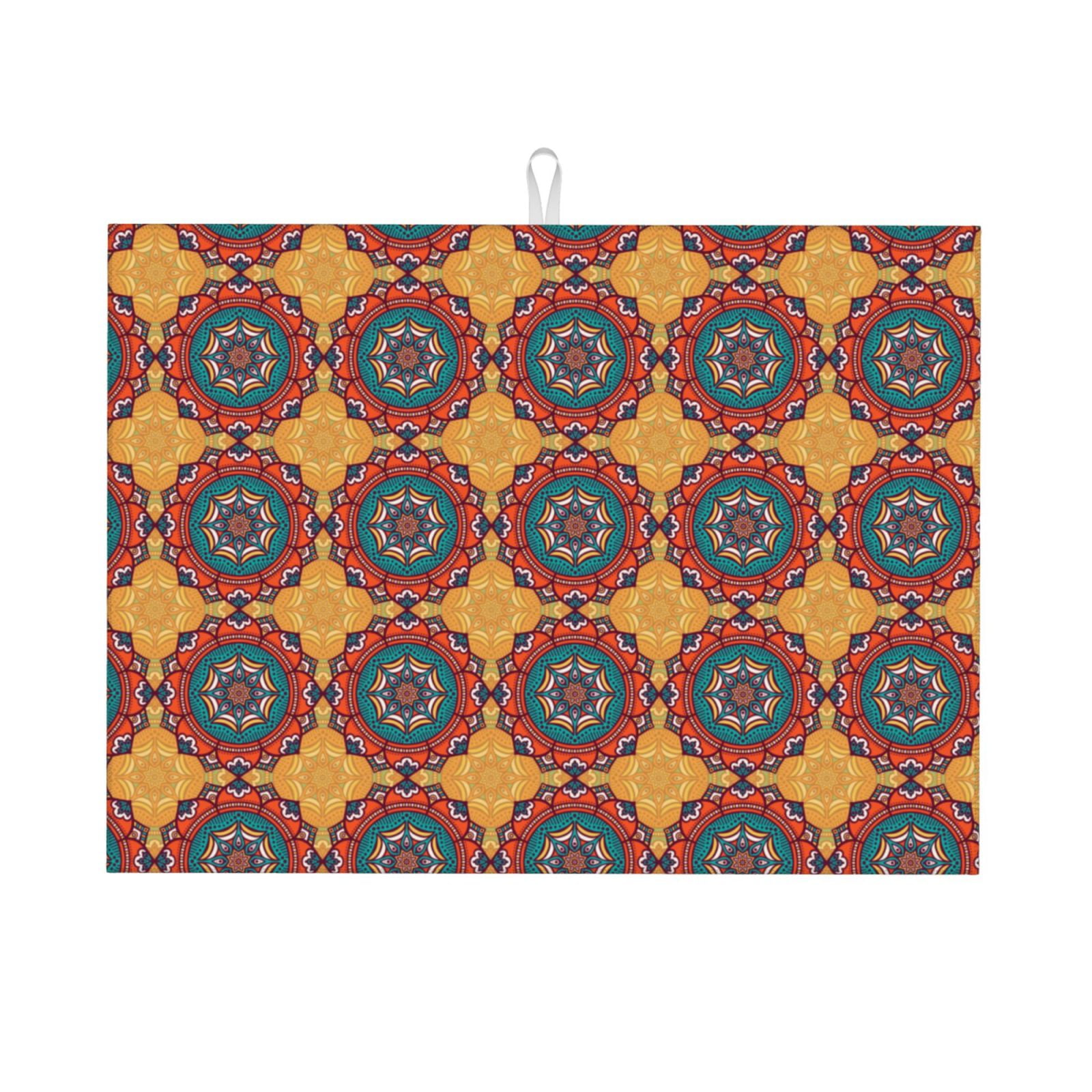 Kitchen Drying Matspirals Pat Seamless Dish Drying Pad For Kitchen ...