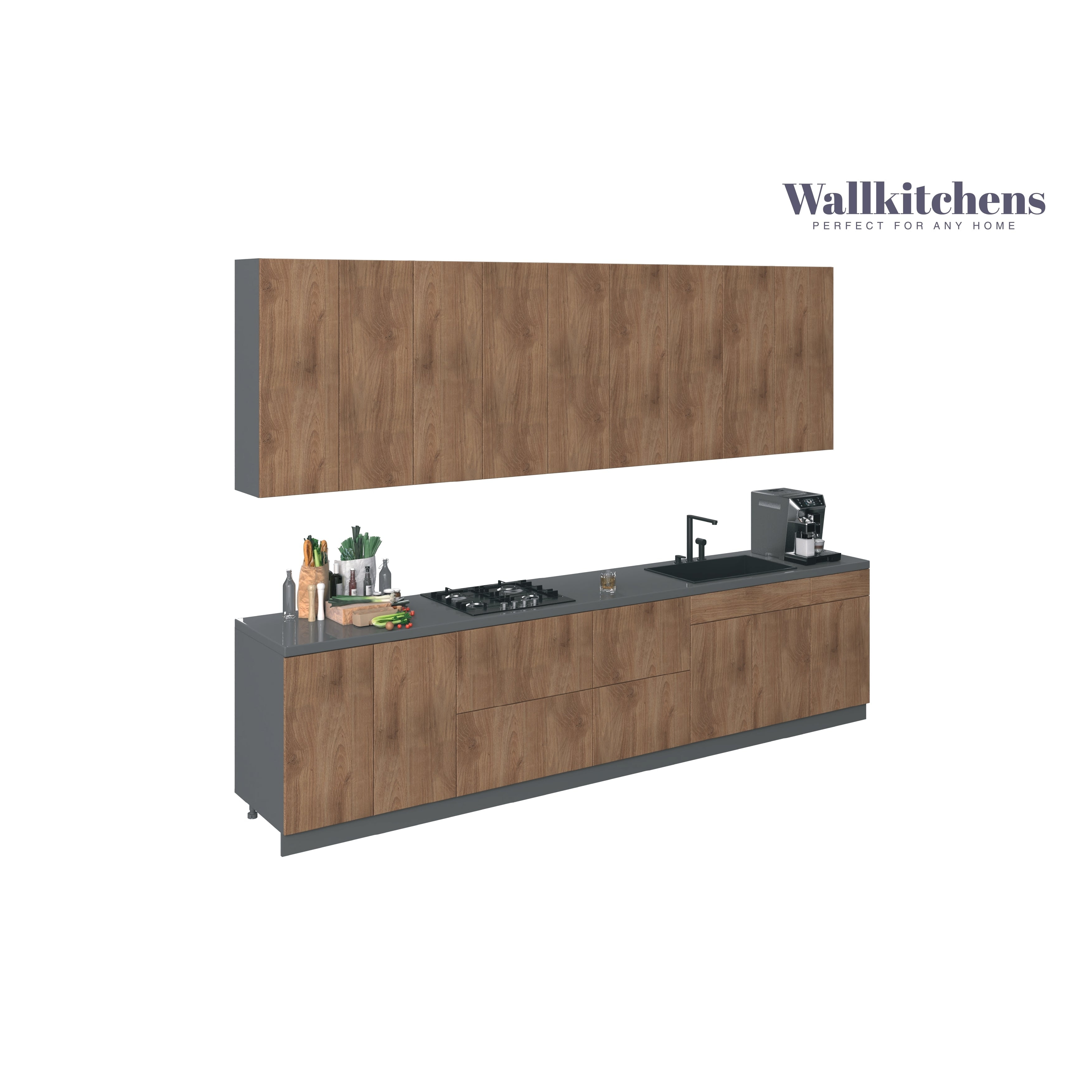 Kitchen Elite Epicure Collection Natural Teak Color Base Size 11Ft Wide ...
