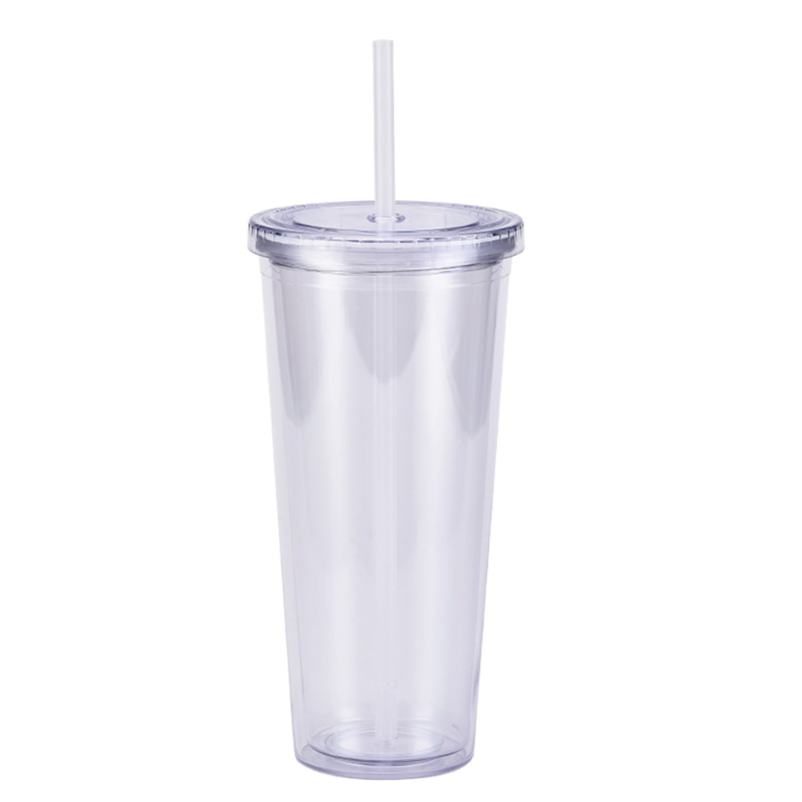 Kitchen Essentials 24oz Plastic Straw Cup Creative Transparent Cold ...