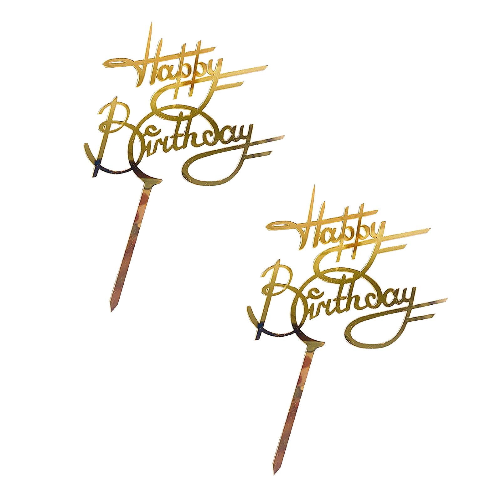 Kitchen Essentials, Acrylic Cake Inserts Creative Happy Birthday ...
