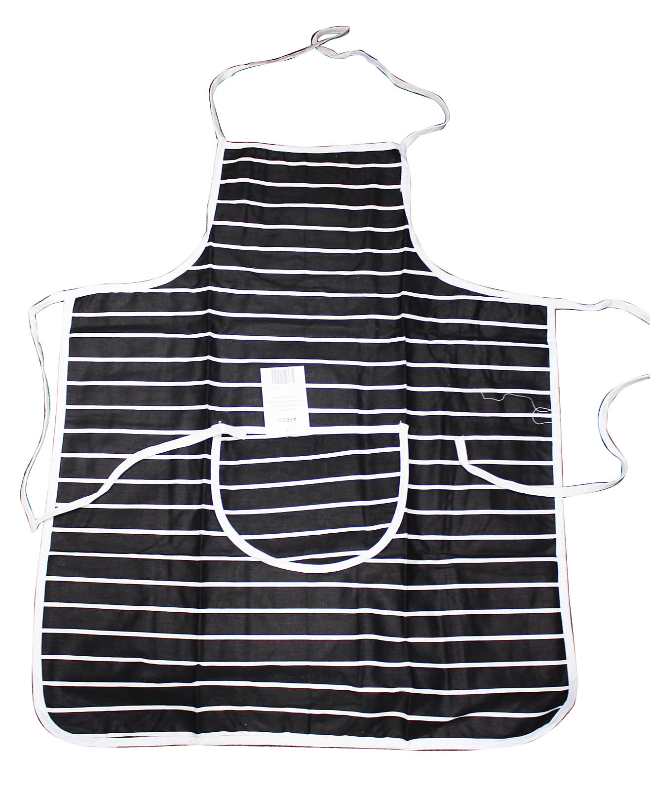 Kitchen Essentials Black and White Striped Apron ( Unisex - One size ...